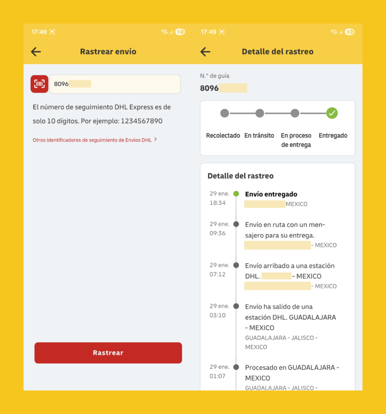 Rastreo de DHL Express: Seguimiento de envíos en México