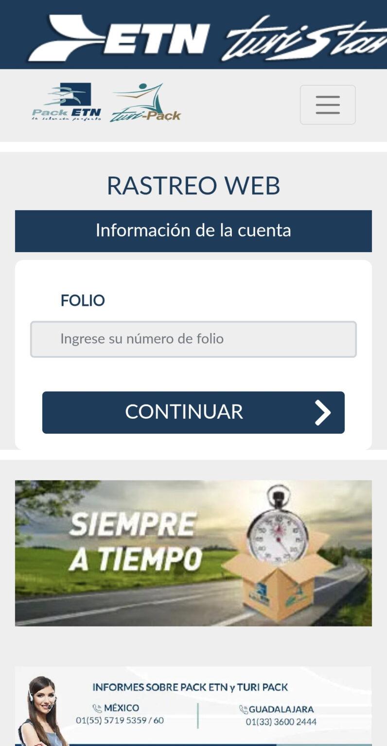 Rastreo de ETN Pack Multienlace: Seguimiento de envíos en México